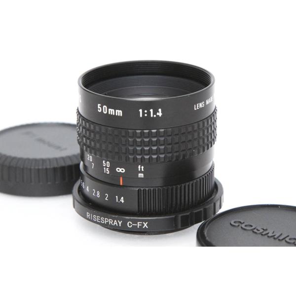 ■商品名TELEVISION LENS 50mm 1:1.4■状態並品[外観]全体的に使用に伴うスレや傷があります。[光学]チリの混入はありますがくもりやカビなどは無く実用的な状態です。軽度のくもりが発生しております。[動作]基本動作に異常...