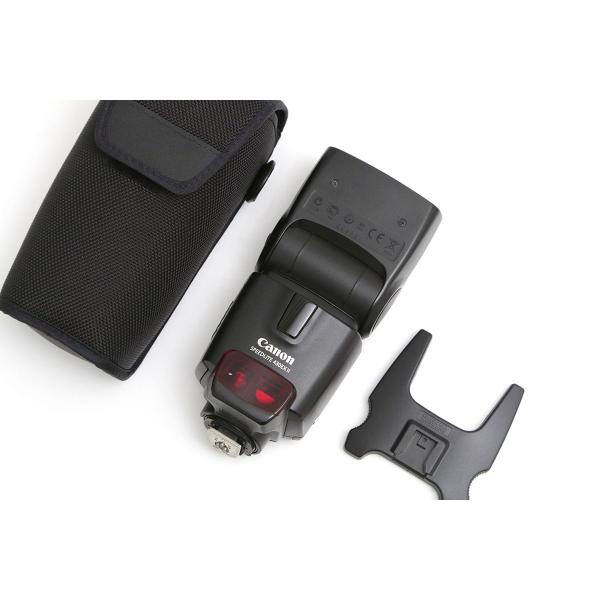 ■商品名キヤノン スピードライト 430EX II■状態並品■付属品スタンドケース※付属品について上記、主要な付属品を記載しております。画像にあるものが全てとなりますので、詳細は商品写真よりご確認ください。■動作基本動作：問題なしスイッチ類...