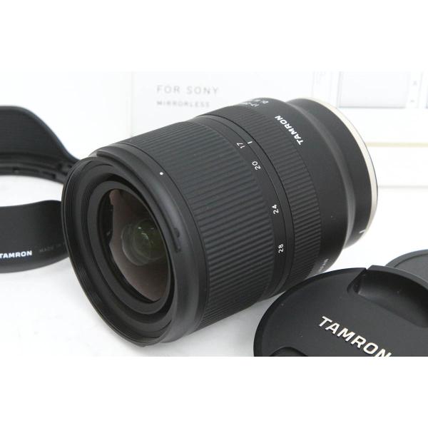 ■商品名タムロン 17-28mm F/2.8 Di III RXD (Model A046)■状態極美品[外観]目立つダメージや使用感など無くきれいな状態です。[光学]わずかな微細チリのみでくもりやカビなど無くきれいな状態です。前玉に一つや...