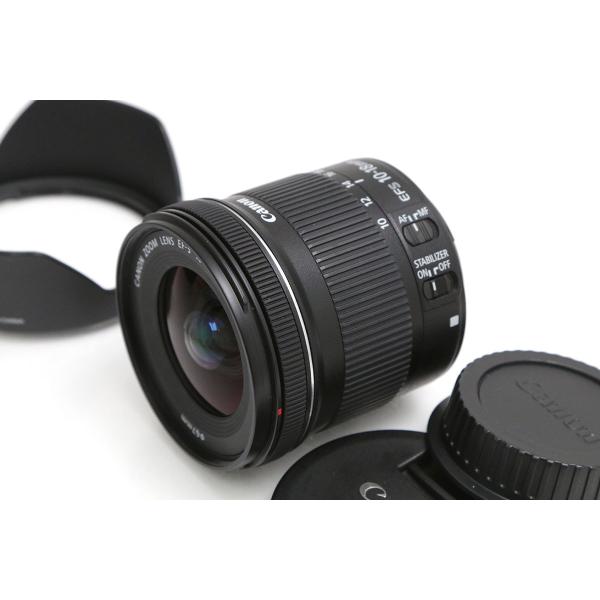 ■商品名キヤノン EF-S10-18mm F4.5-5.6 IS STM■状態美品[外観]わずかなスレや小傷はありますが、中古品としてきれいな状態です。[光学]わずかな微細チリのみでくもりやカビなど無くきれいな状態です。[動作]基本動作に異...