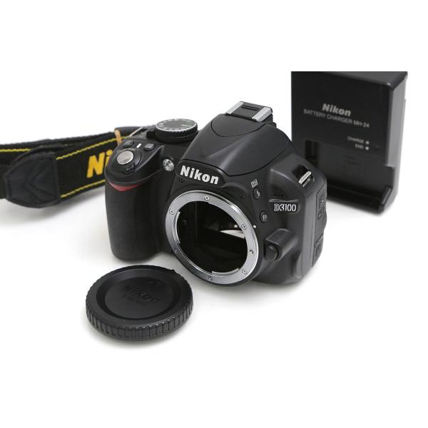 ■商品名ニコン D3100 ボディ（センサー清掃済）■状態並品[外観]全体的に使用に伴うスレや傷があります。液晶黄変が発生しております。[光学]ファインダーやイメージセンサーに異常は無くきれいな状態です。[動作]基本動作に異常は無く動作良好...