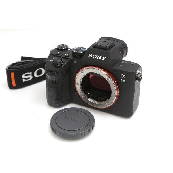 ■商品名ソニー α7 III ILCE-7M3 ボディ（センサー清掃済み）■状態良品[外観]概ねきれいな状態ですが、一部スレや傷があります。[光学]ファインダーやイメージセンサーに異常は無くきれいな状態です。[動作]基本動作に異常は無く動作...