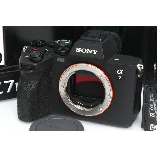■商品名ソニー α7 IV ILCE-7M4 ボディ■状態良品[外観]概ねきれいな状態ですが、底部に三脚取り付け跡、一部スレや傷があります。[光学]ファインダーやイメージセンサーに異常は無くきれいな状態です。[動作]基本動作に異常は無く動作...