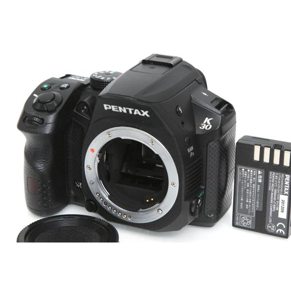 ■商品名ペンタックス PENTAX K-30 ボディ [ブラック]■状態お買い得品使用感が高く、ショット数が多くなっております。[外観]全体的に使用に伴うスレや傷があります。[光学]ファインダーやイメージセンサーに異常は無くきれいな状態です...