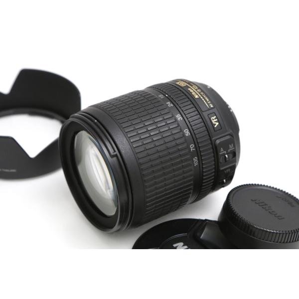 ■商品名ニコン AF-S DX NIKKOR 18-105mm f/3.5-5.6G ED VR■状態お買い得品レンズ内カビありマウントのガタが大きいです。[外観]多少スレ汚れはありますが、目立つ傷はなく外観状態は良好です。[光学]レンズ内...