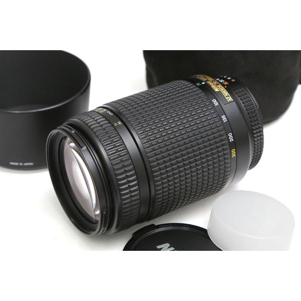 ■商品名ニコン AF NIKKOR 70-300mm 1:4-5.6D■状態お買い得品レンズ内大カビあり[外観]目立つ傷はなく外観状態は良好です。[光学]レンズ内にチリ、くもり、大カビがあります。[動作]基本動作に異常は無く動作良好です。■...