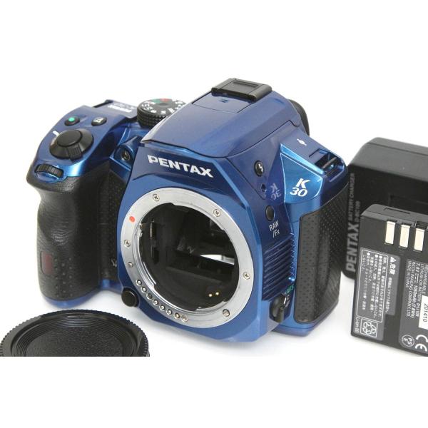 ■商品名ペンタックス PENTAX K-30 ボディ [クリスタルブルー]（センサー清掃済）■状態良品[外観]概ねきれいな状態ですが、一部スレや傷があります。[光学]ファインダーやイメージセンサーに異常は無くきれいな状態です。[動作]基本動...
