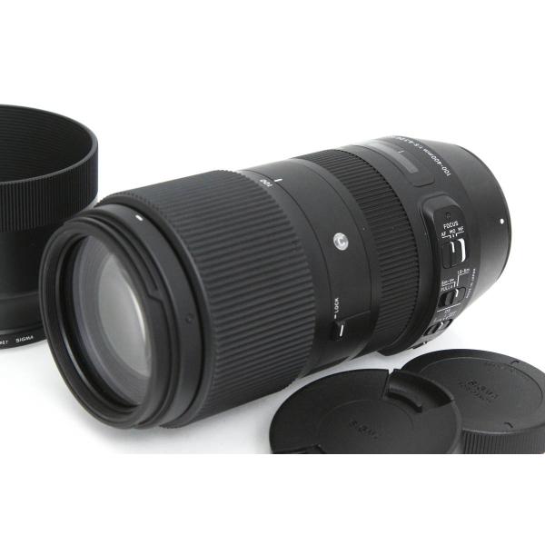 ■商品名シグマ 100-400mm F5-6.3 DG OS HSM [キヤノン用]■状態お買い得品中玉周辺にバルサム切れが発生しております。[外観]全体的に使用に伴うスレや傷があります。[光学]レンズ内に/バルサム切れがあります。[動作]...