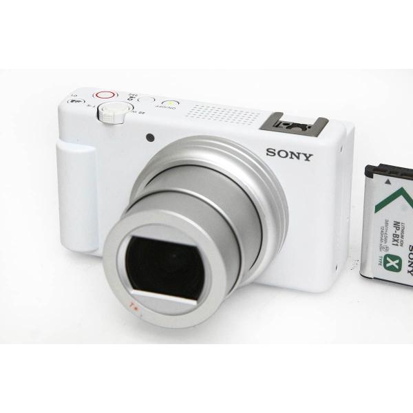 ■商品名ソニー VLOGCAM ZV-1M2 [ホワイト]（純正予備バッテリー付き）■状態良品[外観]概ねきれいな状態ですが、一部スレや傷があります。底部・レンズ周り小傷があります。[光学]レンズはチリの混入はありますがくもりやカビなどは無...