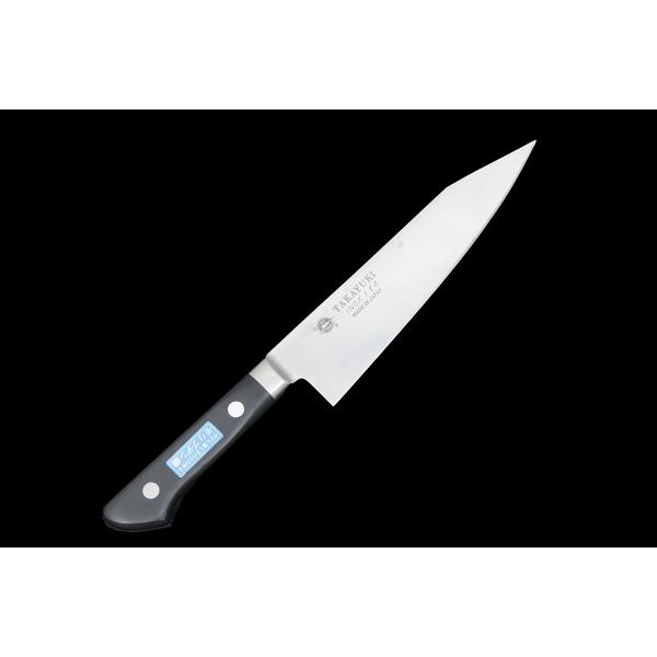 ■商品名堺孝行 津本式包丁 X-TREME 180mm モリブデン鋼 鍔付き柄■状態極美品■詳細刃渡り：約 185 mm (切先からアゴまで)刃の幅：約 43 mm (刃元周辺)刃の厚さ：約 1 mm (刃元部峰側)重量：約 157 g・当...