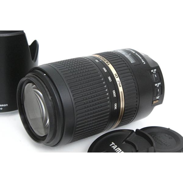 ■商品名タムロン SP 70-300mm F/4-5.6 Di VC USD (Model A005) [ニコン用]■状態お買い得品VCが作動しません。[外観]全体的に使用に伴うスレや傷があります。[光学]チリの混入はありますがくもりやカビ...