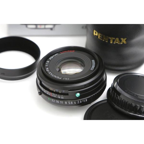 ■商品名ペンタックス HD PENTAX-FA 43mmF1.9 Limited [ブラック]■状態極美品[外観]目立つダメージや使用感など無くきれいな状態です。[光学]わずかな微細チリのみでくもりやカビなど無くきれいな状態です。[動作]基...