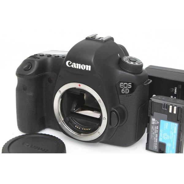 ■商品名キヤノン EOS 6D ボディ（センサー清掃済）■状態美品[外観]わずかなスレや小傷はありますが、中古品としてきれいな状態です。[光学]ファインダーやイメージセンサーに異常は無くきれいな状態です。[動作]基本動作に異常は無く動作良好...