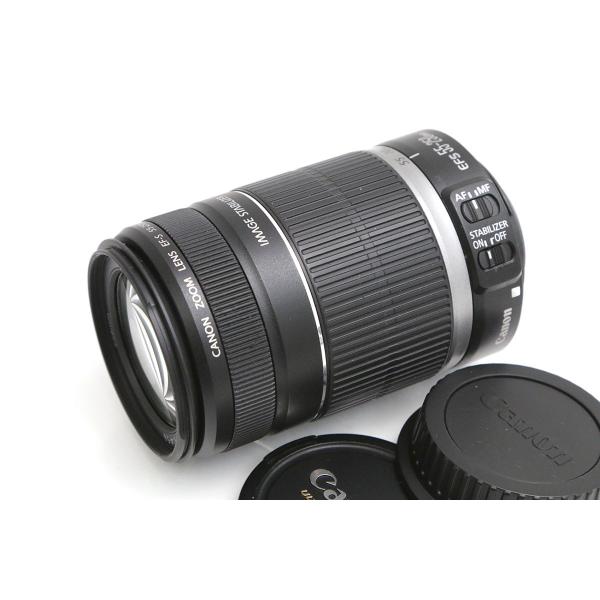 ■商品名キヤノン EF-S55-250mm F4-5.6 IS■状態お買い得品レンズ内にカビの発生を確認致しました。[外観]全体的に使用に伴うスレや傷があります。[光学]チリの混入及び、薄いくもりが発生しております。[動作]基本動作に異常は...