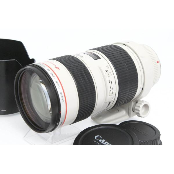 ■商品名キヤノン EF70-200mm F2.8L USM■状態お買い得品レンズ中玉に曇りあり[外観]全体的に使用に伴うスレや傷があります。[光学]レンズ内チリの混入と中玉に曇りがあります。[動作]基本動作に異常は無く動作良好です。■付属品...