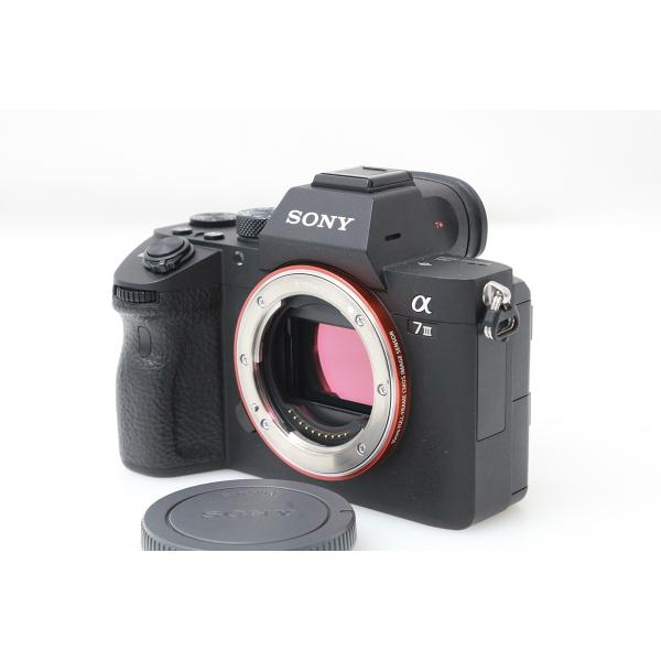 ■商品名ソニー α7 III ILCE-7M3 ボディ （センサー清掃済み）■状態良品[外観]概ねきれいな状態ですが、一部スレや傷があります。[光学]ファインダーやイメージセンサーに異常は無くきれいな状態です。[動作]基本動作に異常は無く動...