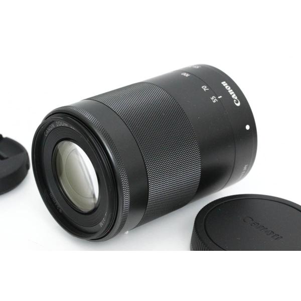 ■商品名キヤノン EF-M55-200mm F4.5-6.3 IS STM■状態美品[外観]わずかなスレや小傷はありますが、中古品としてきれいな状態です。[光学]わずかな微細チリのみでくもりやカビなど無くきれいな状態です。[動作]基本動作に...
