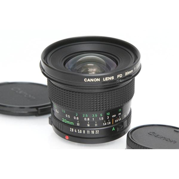 ■商品名キヤノン New FD 20mm f/2.8■状態美品[外観]目立つダメージや使用感など無くきれいな状態です。[光学]わずかな微細チリのみでくもりやカビなど無くきれいな状態です。[動作]基本動作に異常は無く動作良好です。■付属品フロ...