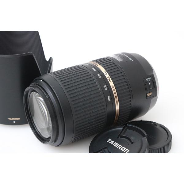 ■商品名タムロン SP 70-300mm F/4-5.6 Di USD (Model A005) [ソニー用]■状態美品[外観]わずかなスレや小傷はありますが、中古品としてきれいな状態です。[光学]わずかな微細チリのみでくもりやカビなど無く...