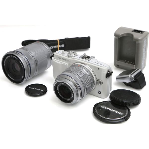 ■商品名オリンパス OLYMPUS PEN Lite E-PL6 ダブルズームキット [ホワイト]■状態お買い得品・手振れ補正エラーがあります。・標準レンズに薄曇りがあります。現状確認できる症状を記載しております。記載以外の症状が発生する場...