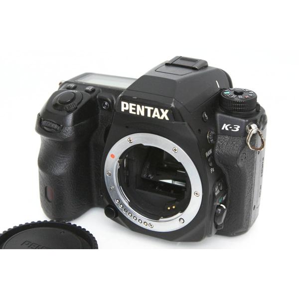 ■商品名ペンタックス PENTAX K-3 ボディ■状態お買い得品ショット数が過多になっております。[外観]使用に伴うスレ・キズがあります。[光学]ファインダーやイメージセンサーに異常は無くきれいな状態です。[動作]基本動作に異常は無く動作...