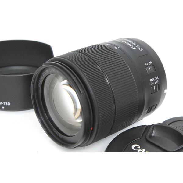 ■商品名キヤノン EF-S18-135mm F3.5-5.6 IS USM■状態美品[外観]わずかなスレや小傷はありますが、中古品としてきれいな状態です。[光学]わずかな微細チリのみでくもりやカビなど無くきれいな状態です。[動作]基本動作に...