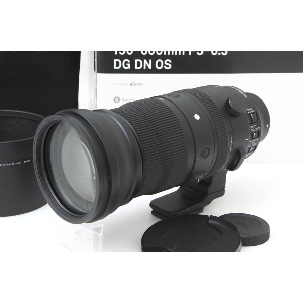 ■商品名シグマ 150-600mm F5-6.3 DG DN OS [ソニーE用]■状態良品[外観]概ねきれいな状態ですが、一部スレや傷があります。フード、前キャップにやや目立つスレ傷があります。[光学]チリの混入はありますがくもりやカビな...
