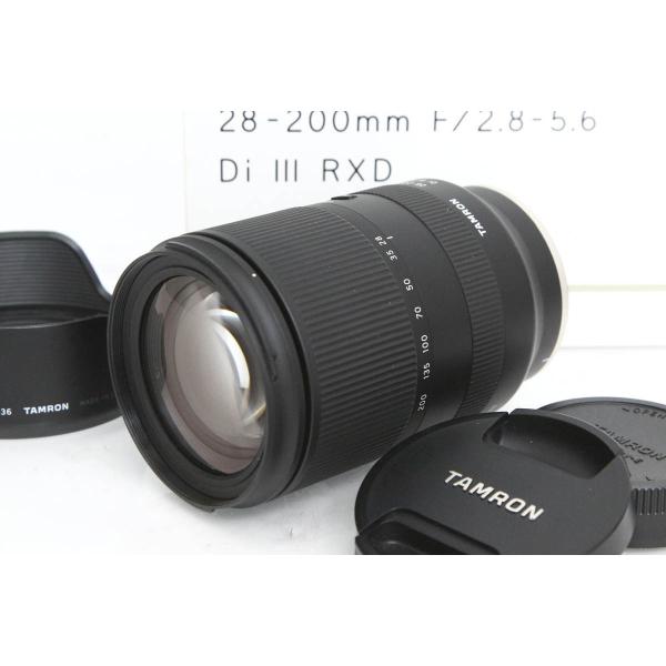 ■商品名タムロン 28-200mm F/2.8-5.6 Di III RXD (Model A071)（ソニーE）■状態良品[外観]概ねきれいな状態ですが、一部スレや傷があります。[光学]チリの混入と僅かな薄くもりがありますが、カビなどは無...
