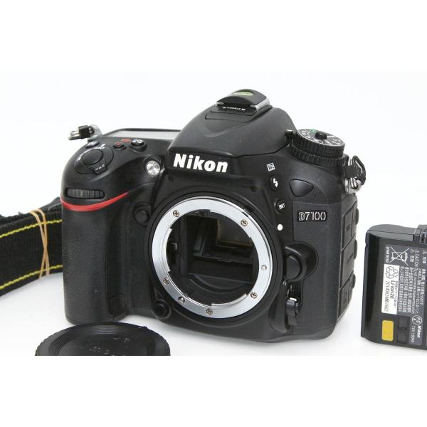 ■商品名ニコン D7100 ボディ■状態お買い得品絞り連動環に不具合が発生しており、絞りリング付きのレンズはご使用になれません。[外観]全体的に使用に伴うスレや傷があります。[光学]ファインダーやイメージセンサーに異常は無くきれいな状態です...