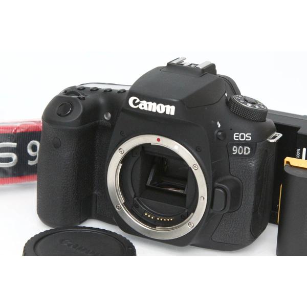 ■商品名キヤノン EOS 90D ボディ（センサー清掃済）■状態美品[外観]わずかなスレや小傷はありますが、中古品としてきれいな状態です。[光学]ファインダーやイメージセンサーに異常は無くきれいな状態です。[動作]基本動作に異常は無く動作良...