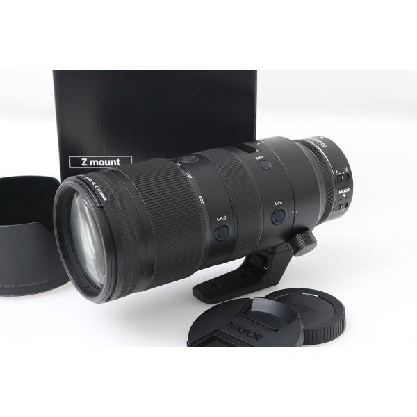 ■商品名ニコン NIKKOR Z 70-200mm f/2.8 VR S■状態美品[外観]わずかなスレや小傷はありますが、中古品としてきれいな状態です。[光学]わずかな微細チリのみでくもりやカビなど無くきれいな状態です。[動作]基本動作に異...