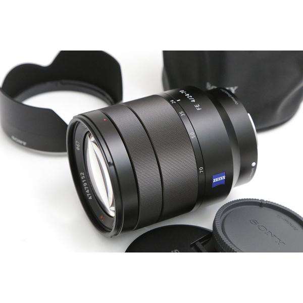 ■商品名ソニー Vario-Tessar T* FE 24-70mm F4 ZA OSS SEL2470Z■状態良品[外観]概ねきれいな状態ですが、一部スレや傷があります。[光学]チリの混入はありますがくもりやカビなどは無く実用的な状態です...