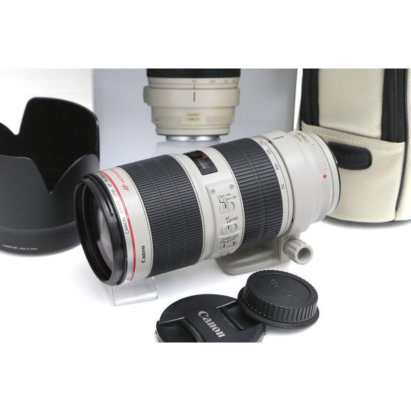 ■商品名キヤノン EF70-200mm F2.8L IS II USM■状態良品[外観]概ねきれいな状態ですが、一部スレや傷があります。[光学]チリの混入はありますがくもりやカビなどは無く実用的な状態です。[動作]基本動作に異常は無く動作良...