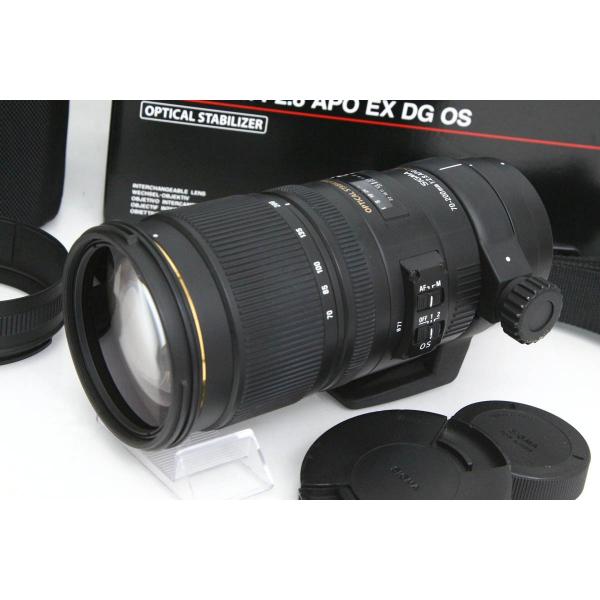■商品名シグマ APO 70-200mm F2.8 EX DG OS HSM [ニコン用]■状態良品[外観]概ねきれいな状態ですが、一部スレや傷があります。[光学]チリの混入はありますがくもりやカビなどは無く実用的な状態です。[動作]基本動...