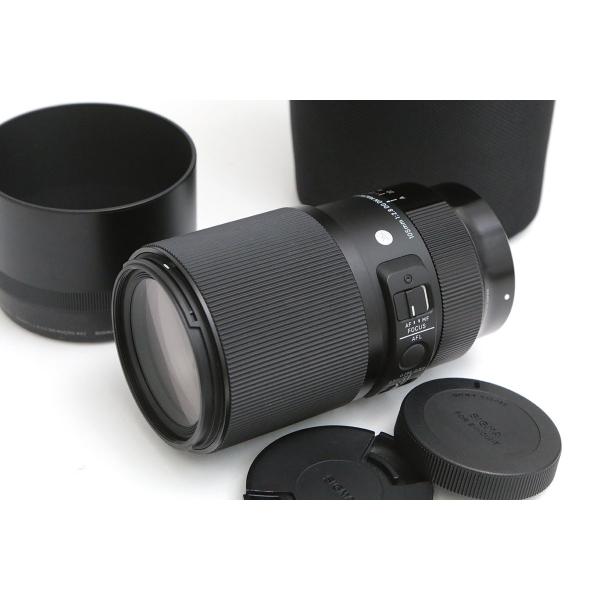 ■商品名シグマ 105mm F2.8 DG DN MACRO [ソニーE用]■状態良品[外観]概ねきれいな状態ですが、一部スレや傷があります。[光学]チリの混入はありますがくもりやカビなどは無く実用的な状態です。[動作]基本動作に異常は無く...