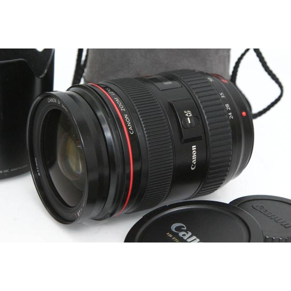 ■商品名キヤノン EF24-70mm F2.8L USM■状態並品[外観]全体的に使用に伴うスレや傷があります。レンズがたつきがあります。[光学]チリの混入はありますがくもりやカビなどは無く実用的な状態です。[動作]基本動作に異常は無く動作...