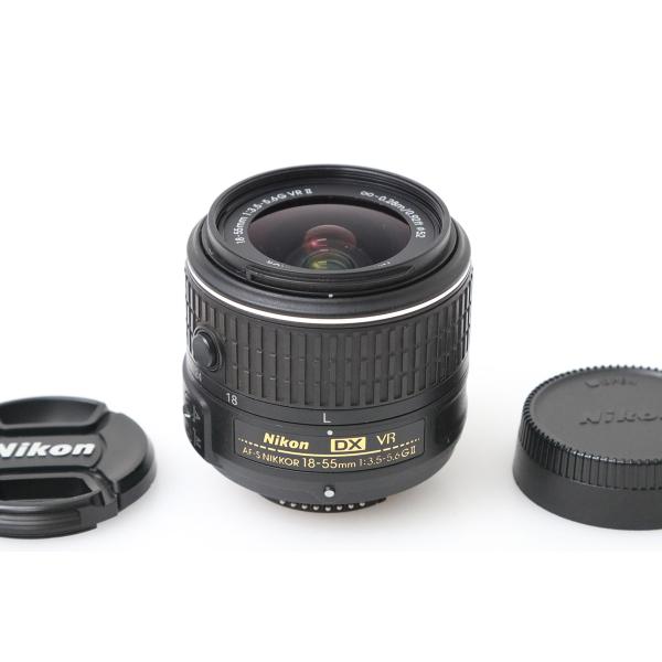 ■商品名ニコン AF-S DX NIKKOR 18-55mm f/3.5-5.6G VR II■状態お買い得品レンズ内バルサム切れ、クモリあり[外観]目立つ傷や使用感はなく外観状態は良好です。[光学]レンズ内バルサム切れ、クモリあり[動作]...
