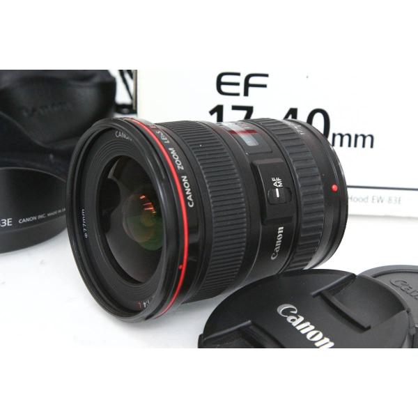 ■商品名キヤノン EF17-40mm F4L USM■状態良品[外観]概ねきれいな状態ですが、一部スレや傷があります。[光学]チリの混入はありますがくもりやカビなどは無く実用的な状態です。[動作]基本動作に異常は無く動作良好です。スタッフコ...