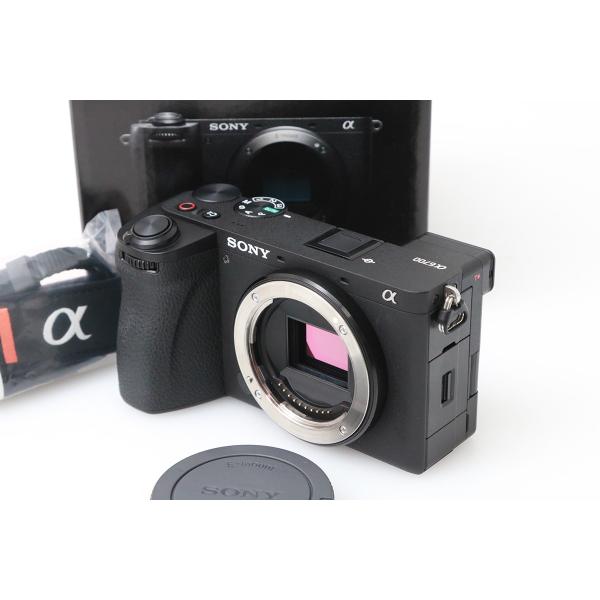 ■商品名ソニー α6700 ILCE-6700 ボディ ブラック（センサー清掃済み）■状態美品[外観]わずかなスレや小傷はありますが、中古品としてきれいな状態です。[光学]ファインダーやイメージセンサーに異常は無くきれいな状態です。[動作]...