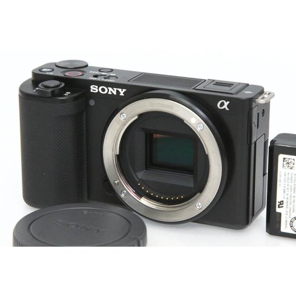 ■商品名ソニー VLOGCAM ZV-E10 ボディ [ブラック]（センサー清掃済み）■状態良品[外観]概ねきれいな状態ですが、一部スレや傷があります。底部に小傷・スレがあります。[光学]イメージセンサーに異常は無くきれいな状態です。[動作...