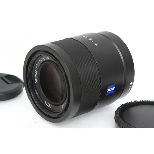 ■商品名ソニー Sonnar T* FE 55mm F1.8 ZA SEL55F18Z■状態美品[外観]わずかなスレや小傷はありますが、中古品としてきれいな状態です。[光学]わずかな微細チリのみでくもりやカビなど無くきれいな状態です。[動作...