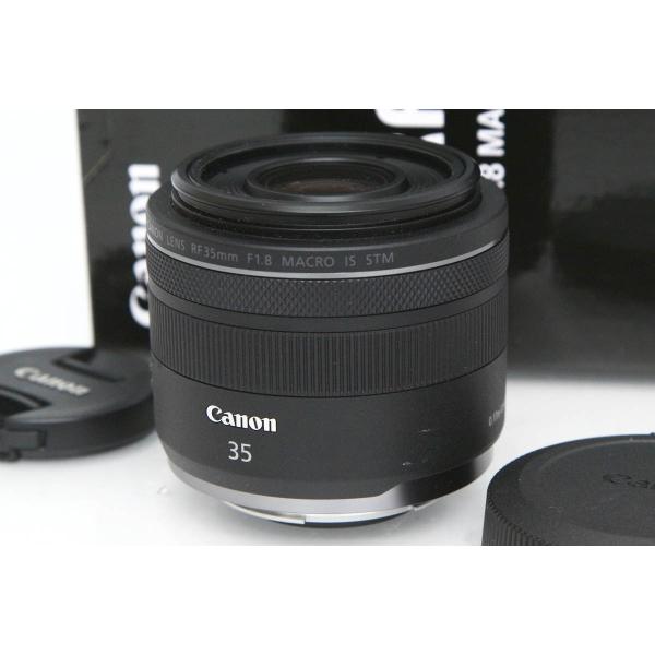 ■商品名キヤノン RF35mm F1.8 マクロ IS STM■状態良品[外観]鏡筒にスレ傷があります。[光学]チリの混入はありますがくもりやカビなどは無く実用的な状態です。[動作]基本動作に異常は無く動作良好です。スタッフコメントやや使用...