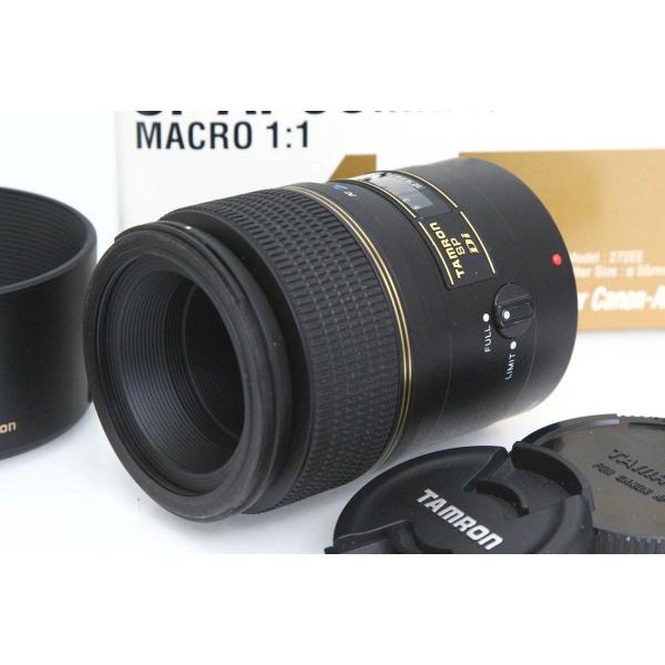 ■商品名タムロン SP AF90mm F/2.8 Di MACRO 1:1 (Model272E) (キヤノン用) ■状態良品[外観]概ねきれいな状態ですが、一部スレや傷があります。 [光学]チリの混入はありますがくもりやカビなどは無く実用...