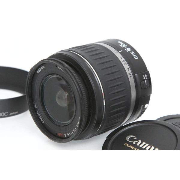 ■商品名キヤノン EF-S 18-55mm F3.5-5.6 II USM ■状態良品[外観]概ねきれいな状態ですが、一部スレや傷があります。 [光学]チリの混入はありますがくもりやカビなどは無く実用的な状態です。 [動作]基本動作に異常は...
