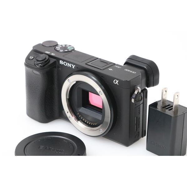 ■商品名ソニー α6400 ボディ ILCE-6400 ブラック ■状態良品[外観]概ねきれいな状態ですが、一部スレや傷があります。 [光学]ファインダーやイメージセンサーに異常は無くきれいな状態です。 [動作]基本動作に異常は無く動作良好...