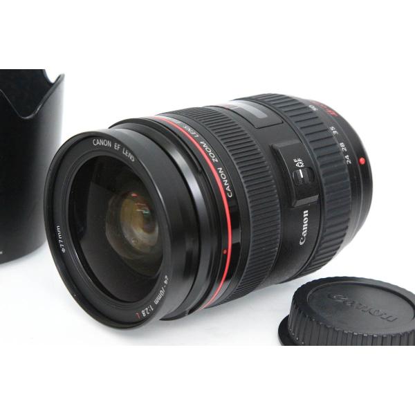 ■商品名キヤノン EF24-70mm F2.8L USM ■状態 ジャンク品28ｍｍ付近で引っ掛かりあり。ワイド端まで回転しません。レンズ内かびの発生を確認致しました。 [外観]状態は商品写真よりご確認ください。 ■付属品商品写真に写ってい...