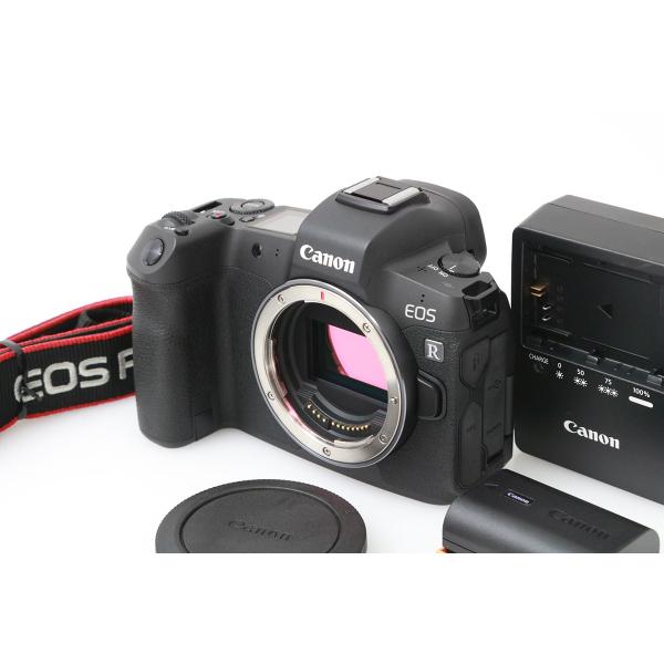 ■商品名キヤノン EOS R ボディ (予備純正バッテリー付)■状態美品[外観]わずかなスレや小傷はありますが、中古品としてきれいな状態です。[光学]ファインダーやイメージセンサーに異常は無くきれいな状態です。[動作]基本動作に異常は無く動...