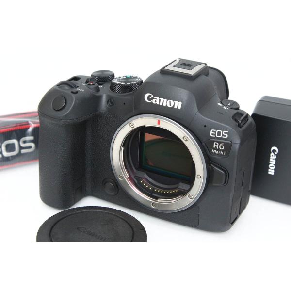 ■商品名キヤノン EOS R6 Mark II ボディ■状態美品[外観]わずかなスレや小傷はありますが、中古品としてきれいな状態です。[光学]ファインダーやイメージセンサーに異常は無くきれいな状態です。[動作]基本動作に異常は無く動作良好で...