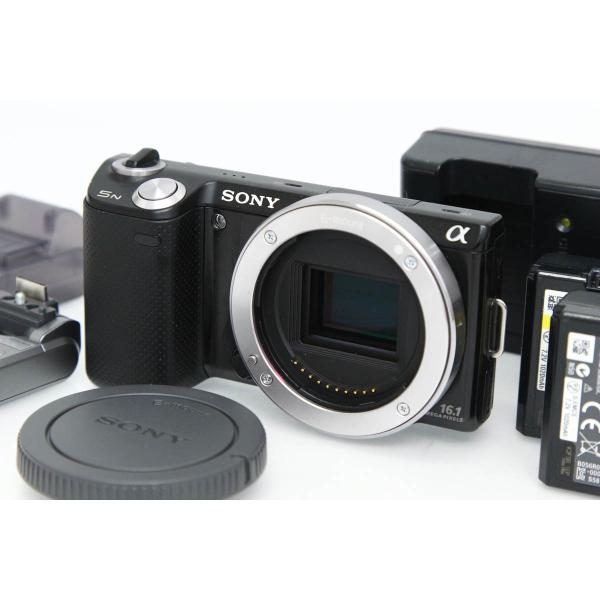 ■商品名ソニー α NEX-5N ボディ■状態並品[外観]全体的に使用に伴うスレや傷があります。[光学]ファインダーやイメージセンサーに異常は無くきれいな状態です。[動作]基本動作に異常は無く動作良好です。[シャッター数]7,874回スタッ...
