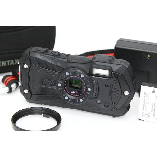 ■商品名ペンタックス Optio WG-2 [オールブラック]■状態美品[外観]わずかなスレや小傷はありますが、中古品としてきれいな状態です。[光学]ファインダーやイメージセンサーに異常は無くきれいな状態です。[動作]基本動作に異常は無く動...